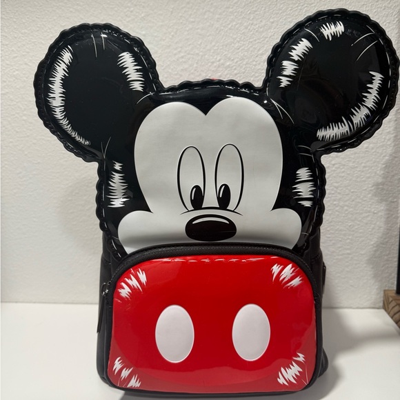 Loungefly | Bags | Loungefly Mickey Mouse Balloon Backpack Black And ...